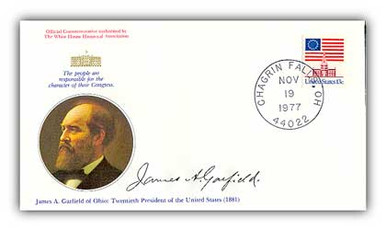 96133 - 1977 James Garfield Commemorative Cover - Mystic Stamp Company