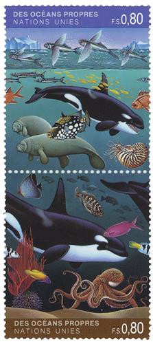 UNG214-15 - 1992 Clean Oceans - Mystic Stamp Company