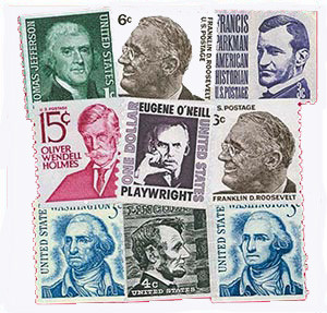 1297-1305E - 1966-81 1c-$1 Prominent American Series, set of 9 coil ...
