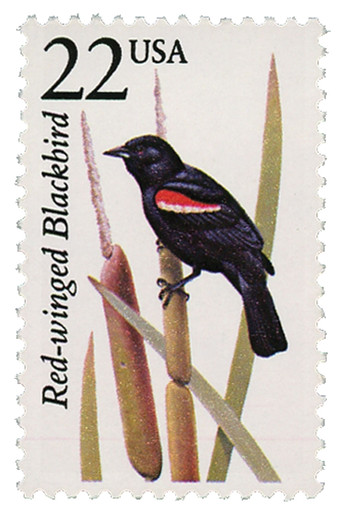 2303 - 1987 22c North American Wildlife: Red-winged Blackbird - Mystic ...