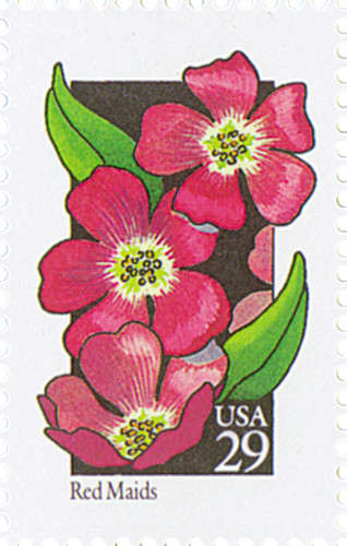 2692 - 1992 29c Wildflowers: Red Maids - Mystic Stamp Company