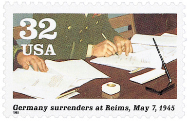 2981f - 1995 32c World War II: Germany Surrenders at Reims - Mystic ...