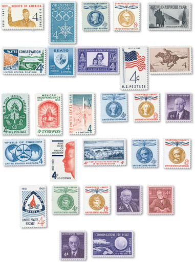 YS1960 - 1960 Commemorative Stamp Year Set - Mystic Stamp Company