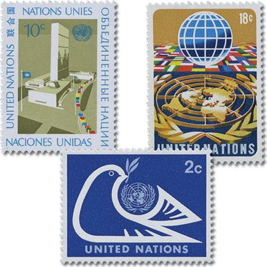 UN249-51 - 1974 Definitives - Mystic Stamp Company
