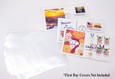 FD20 - Poly Storage Sleeves for First Day Covers, 4" x 7" Package of ...
