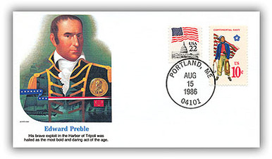 20063 - 1985 Edward Preble Commemorative Cover - Mystic Stamp Company