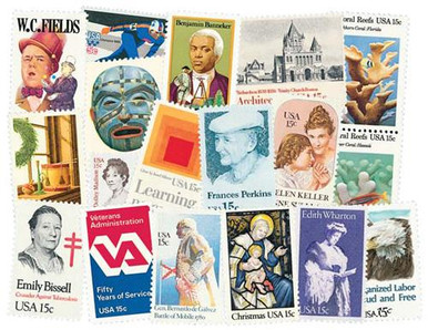 1795//1859 - 1980 Complete Year Set of 38 stamps - Mystic Stamp Company