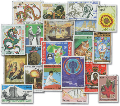 MP2096 - Benin, 190 Different Stamps - Mystic Stamp Company