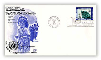 8A217 - 1971 13c Support for Refugees - Mystic Stamp Company