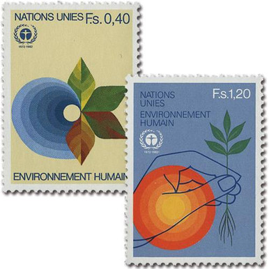 UNG107-08 - 1982 Human Environment - Mystic Stamp Company