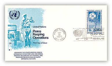 8A265 - 1975 13c UN Peace-Keeping Operations - Mystic Stamp Company