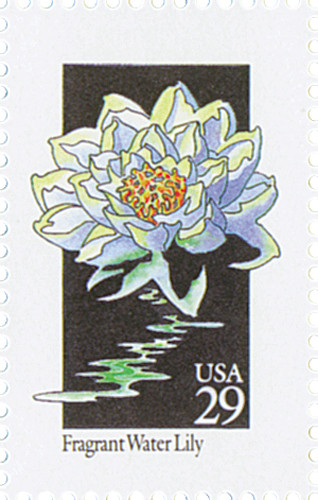 2648 - 1992 29c Wildflowers: Fragrant Water Lily - Mystic Stamp Company