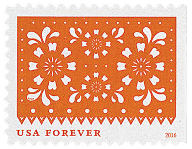 5086 - 2016 First-Class Forever Stamp - Colorful Celebrations: Orange ...