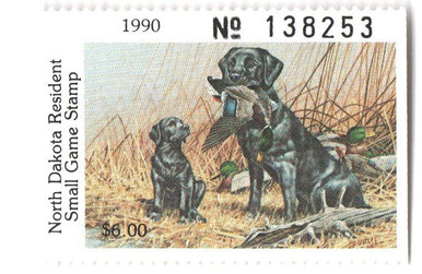 SDND56a - 1990 North Dakota State Duck Stamp - Mystic Stamp Company