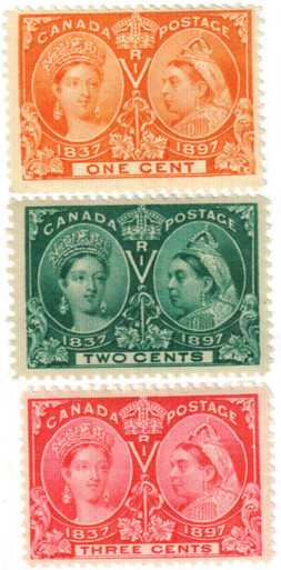 51-53 - 1897 Canada - Mystic Stamp Company