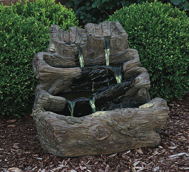 Buy 22" Spilling Logs Fountain, 1 PC - Henri Studio Outdoor Fountains ...
