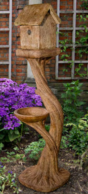 Buy 50" Tall Square Bird House and Feeder - Henri Studio Birdhouses ...