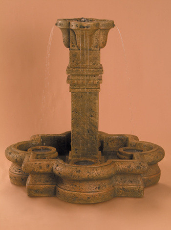 Buy 41" Plinth Column Fountain, Small - Outdoor Fountains - Four ...