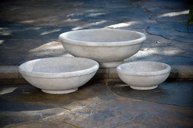 Buy 10" Large Low Bowl Planter - Massarelli Concrete Planters - Four ...