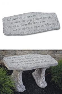Buy 29" Serenity Bench - Massarelli Concrete Benches - Four Seasons ...