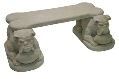 Buy Bulldog Bench Set - Concrete Benches - Four Seasons Garden Art