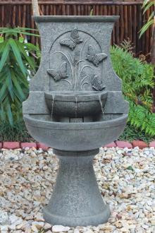 BUY 57" Fortuna Butterfly Wall Fountain - Massarelli Outdoor Fountains ...