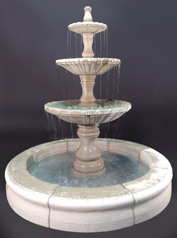 BUY 75" Monaco Fountain with 55" Basin - Outdoor Fountains - Four ...