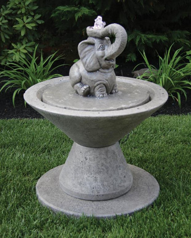 BUY 30" Elephant Fountain - Massarelli Outdoor Fountains - Four Seasons ...