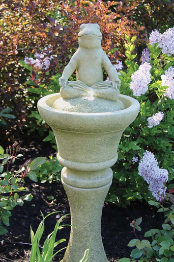BUY 41" Meditation Frog Fountain - Massarelli Outdoor Fountains - Four ...