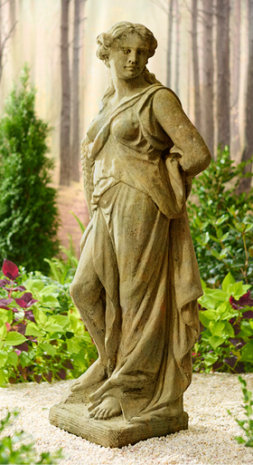BUY 48" Fall Season - Unique Stone Statues - Four Seasons Garden Art