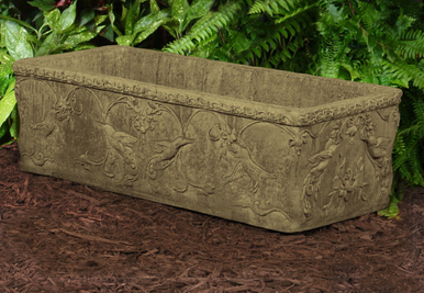 BUY 29" Rectangular Hummingbird Planter - Unique Stone Concrete ...