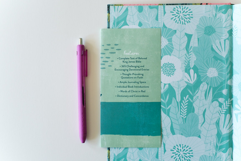 Daily Wisdom for Teen Girls KJV Devotional Bible [Blush Rainforest]