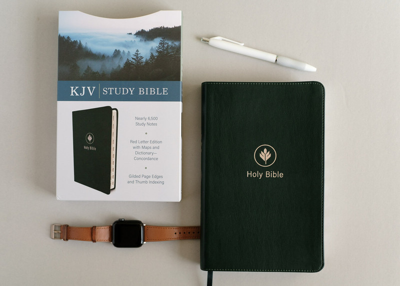 The KJV Study Bible, Indexed (Evergreen Fog)