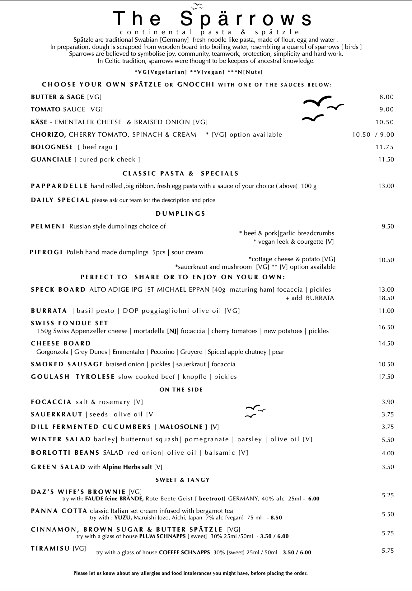 Menu Menu