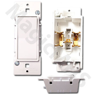 Snap-On Self-Contained Designer Switch - White