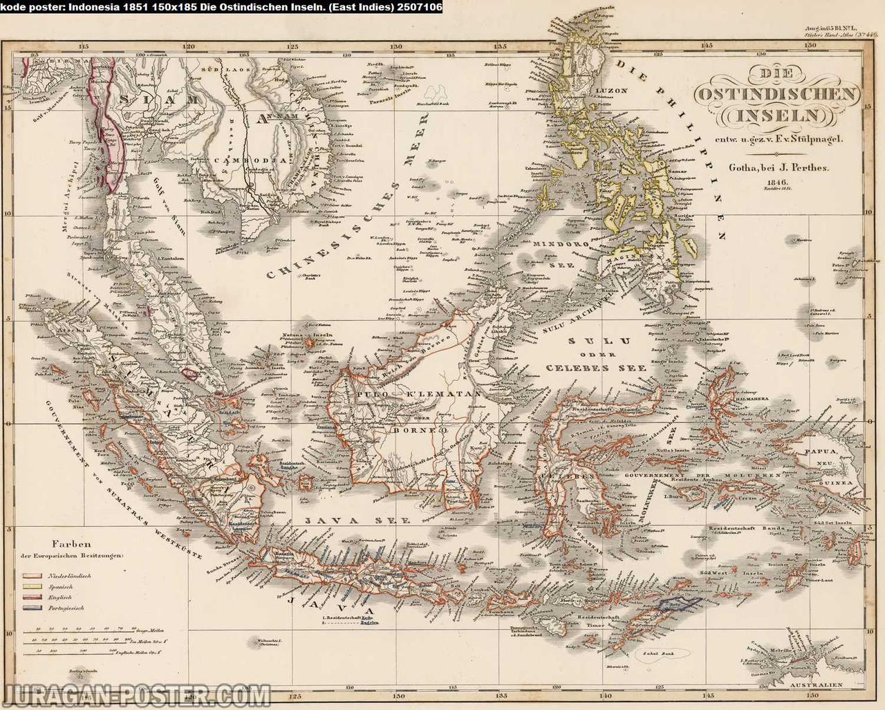 peta indonesia kuno tahun 1750