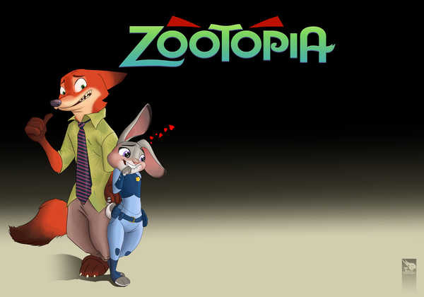 Judy Hopps Nick Wilde Zootopia Movie Zootopia APC082 - Juragan Poster