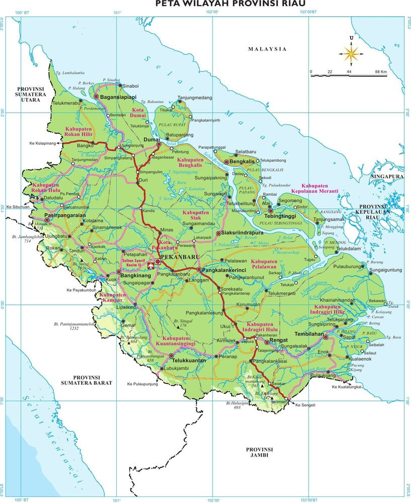 Peta Provinsi Riau