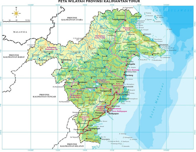 Peta Provinsi Jawa Timur