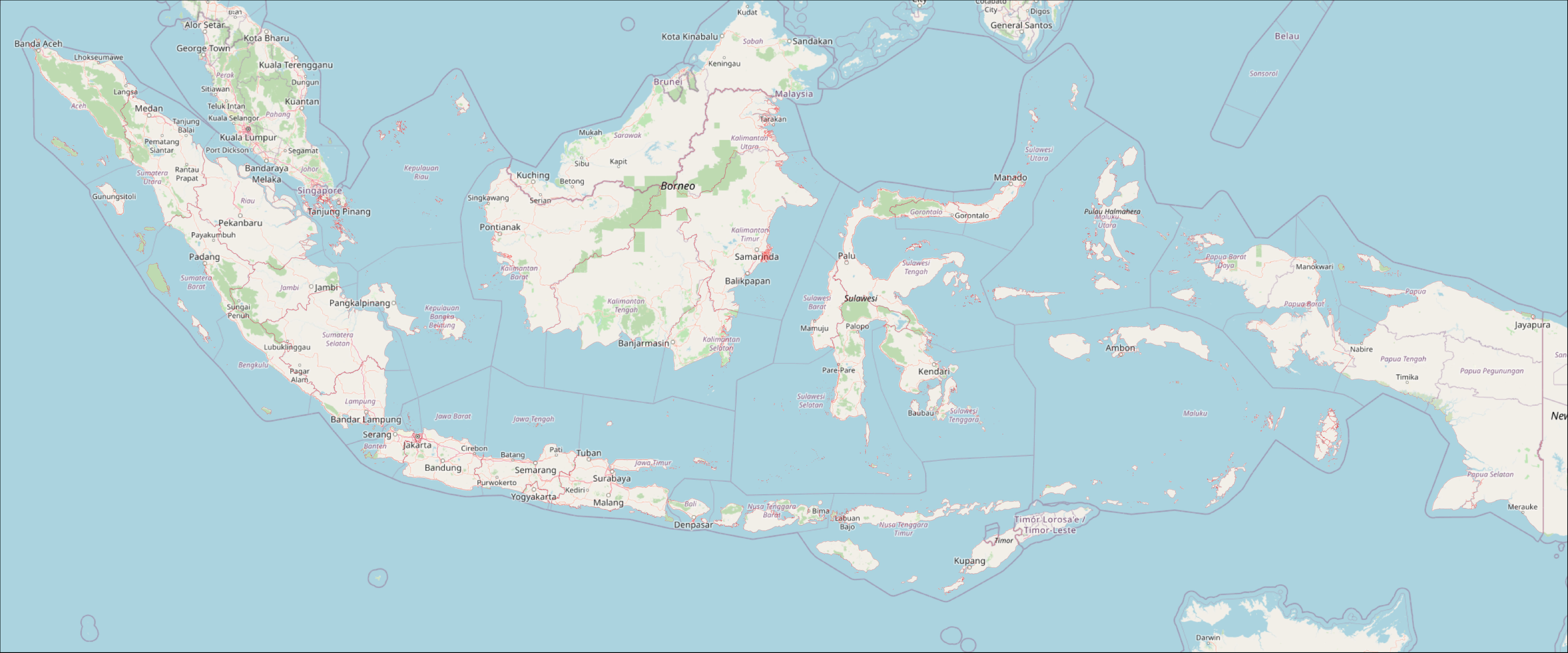 Peta Indonesia Lengkap dengan Nama daerah dan kota - Juragan Poster