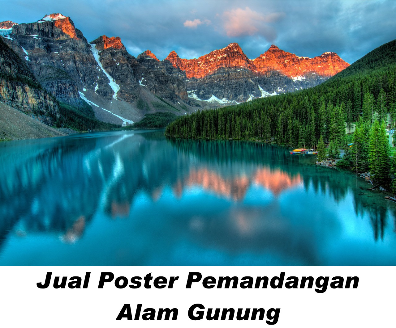 Poster Pemandangan Alam Gunung Untuk Dekorasi Ruangan - Juragan Poster