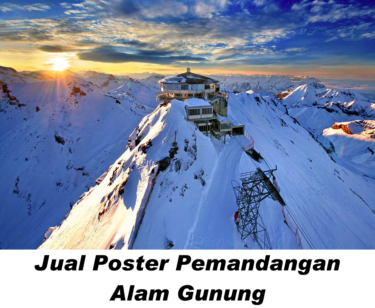 Poster Pemandangan Alam Gunung Untuk Dekorasi Ruangan - Juragan Poster