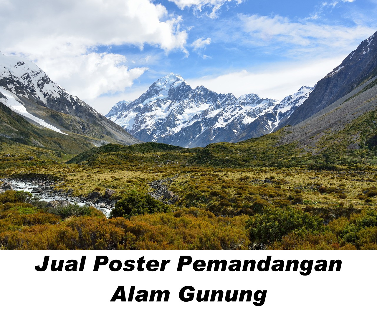 Poster Pemandangan Alam Gunung Untuk Dekorasi Ruangan - Juragan Poster