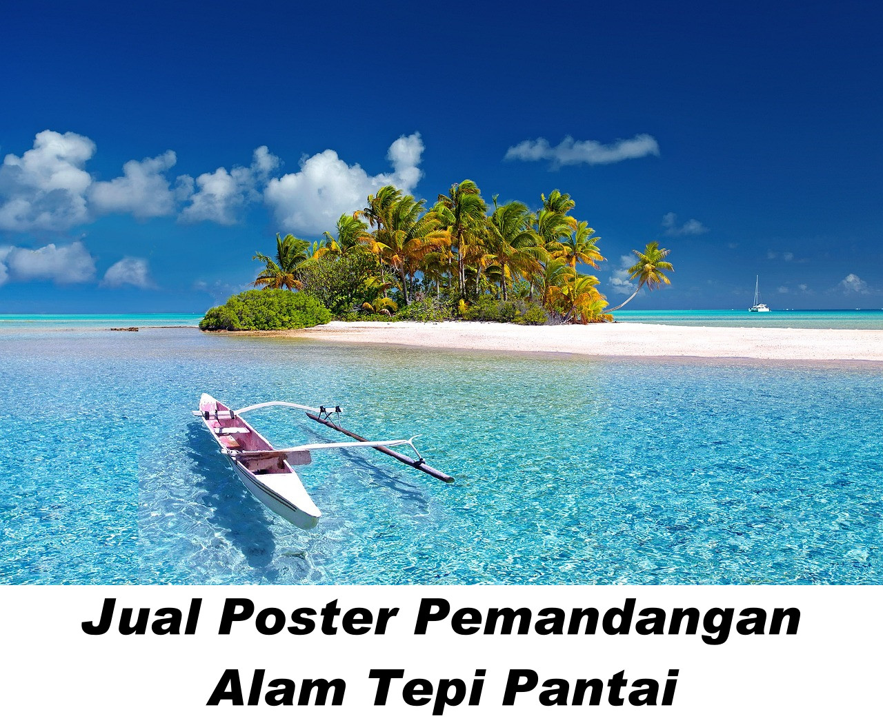 Poster Pemandangan Alam Tepi Pantai Untuk Dekorasi Ruangan - Juragan Poster