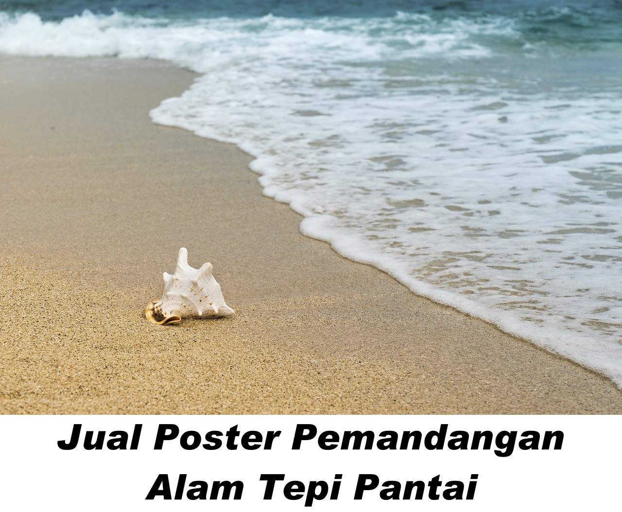 Poster Pemandangan Alam Tepi Pantai Untuk Dekorasi Ruangan - Juragan Poster