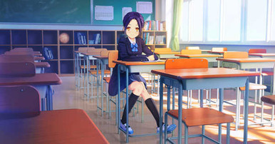 Classroom Girl School Anime Girl APC - Juragan Poster