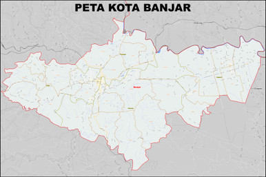 Peta Kota Banjar Kecamatan Dan Kelurahan