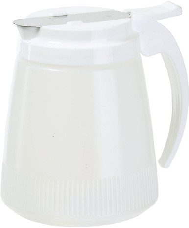 Winco PSUD-32 32oz Syrup Dispenser with Stainless Slide Cover - Globe ...