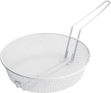 Winco MSBW-12M 12" x 3" Medium Mesh Breading Basket w/ Non-Stick ...