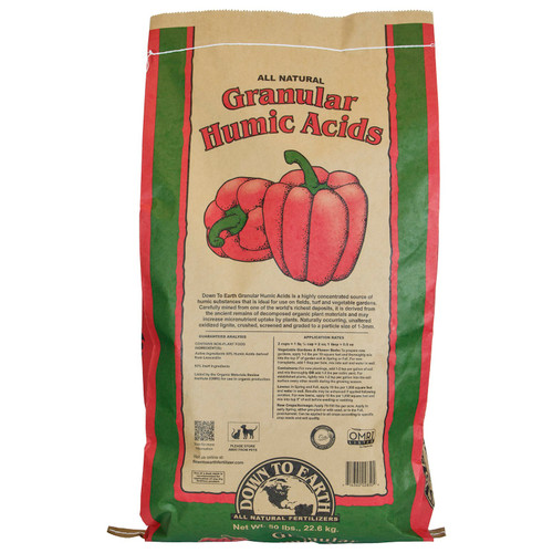 Down to Earth 50# Granular Humic Acids OMRI (40/PL) PALLET - Grow Wiser ...